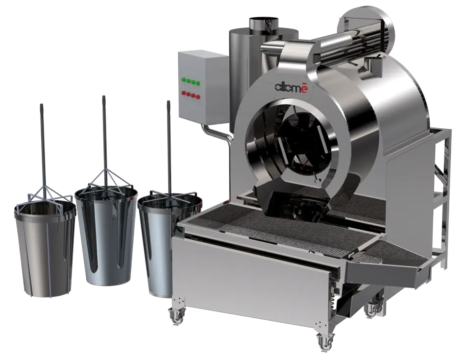 Rotary Type Roaster Machine NRM 100 - Nuts Roasting Machines